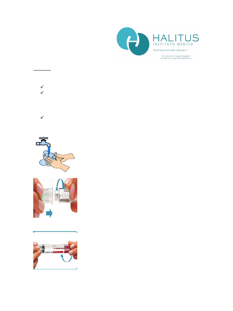 Instrucciones para Inyección de Gonal F | PDF