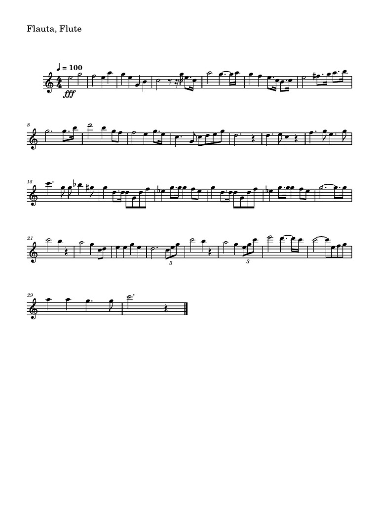 Flauta, Flute | PDF
