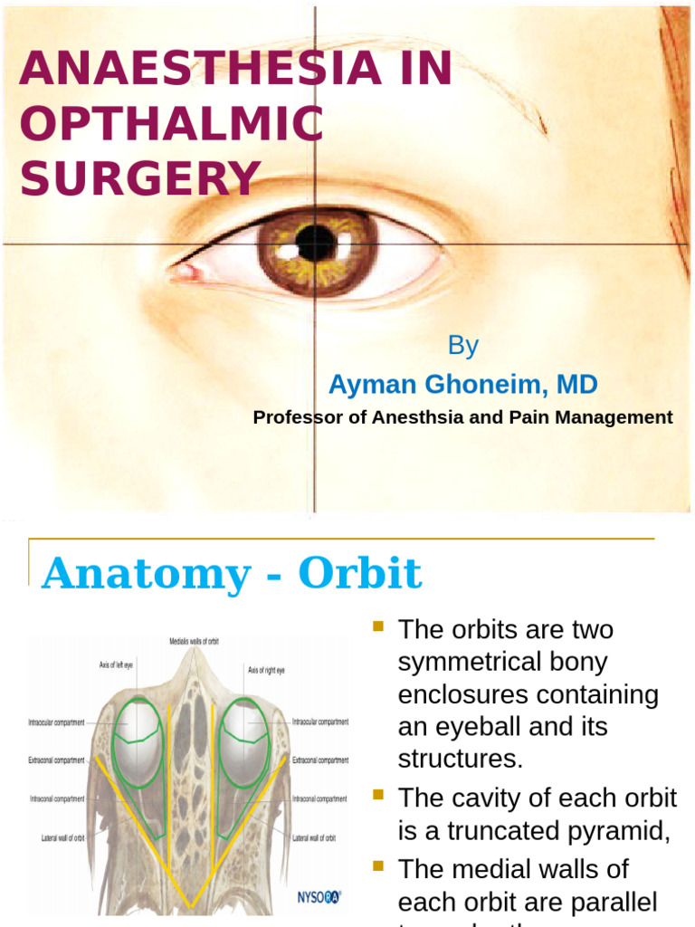 Regional Anesthesia in Ophthalmic Surgery April 2019 | PDF | Anesthesia ...