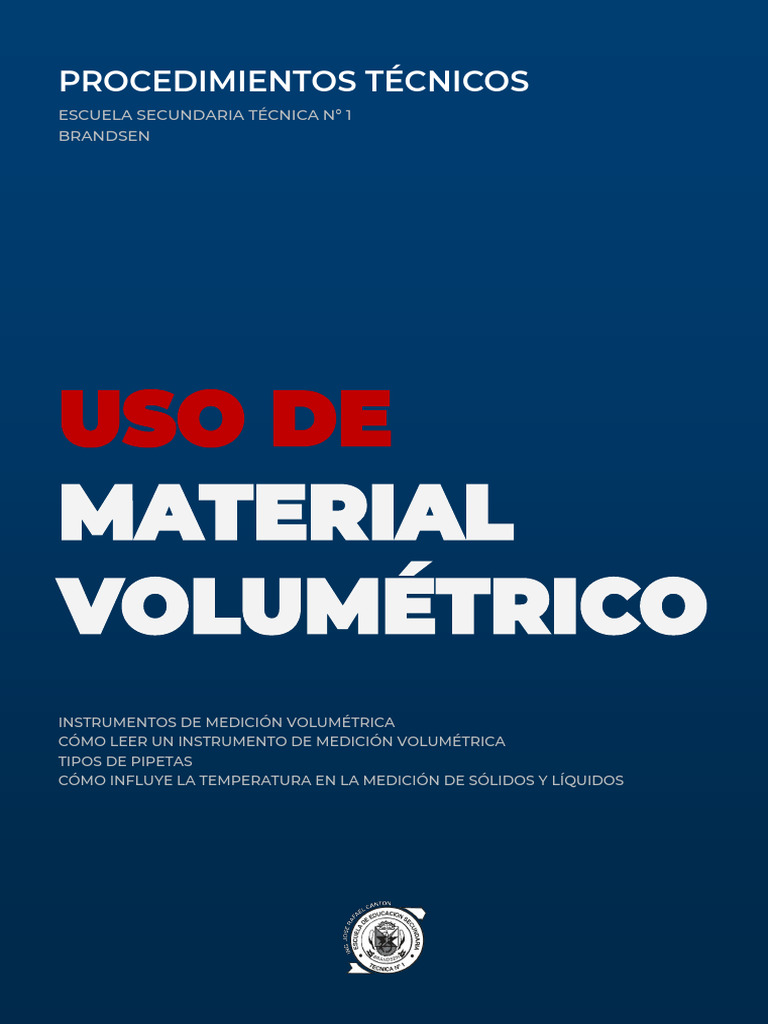 Uso de Material Volumétrico | PDF | Litro | Volumen