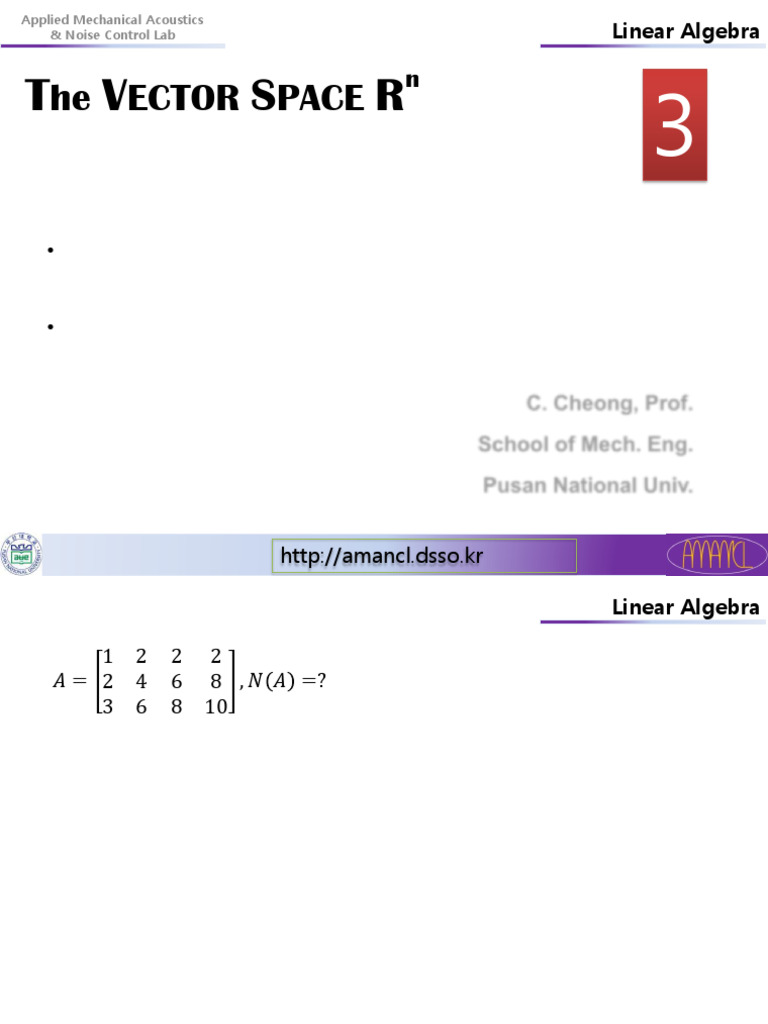 LA - CH2-DAY10 - 2024-Revisit of System of Linear Equations | PDF