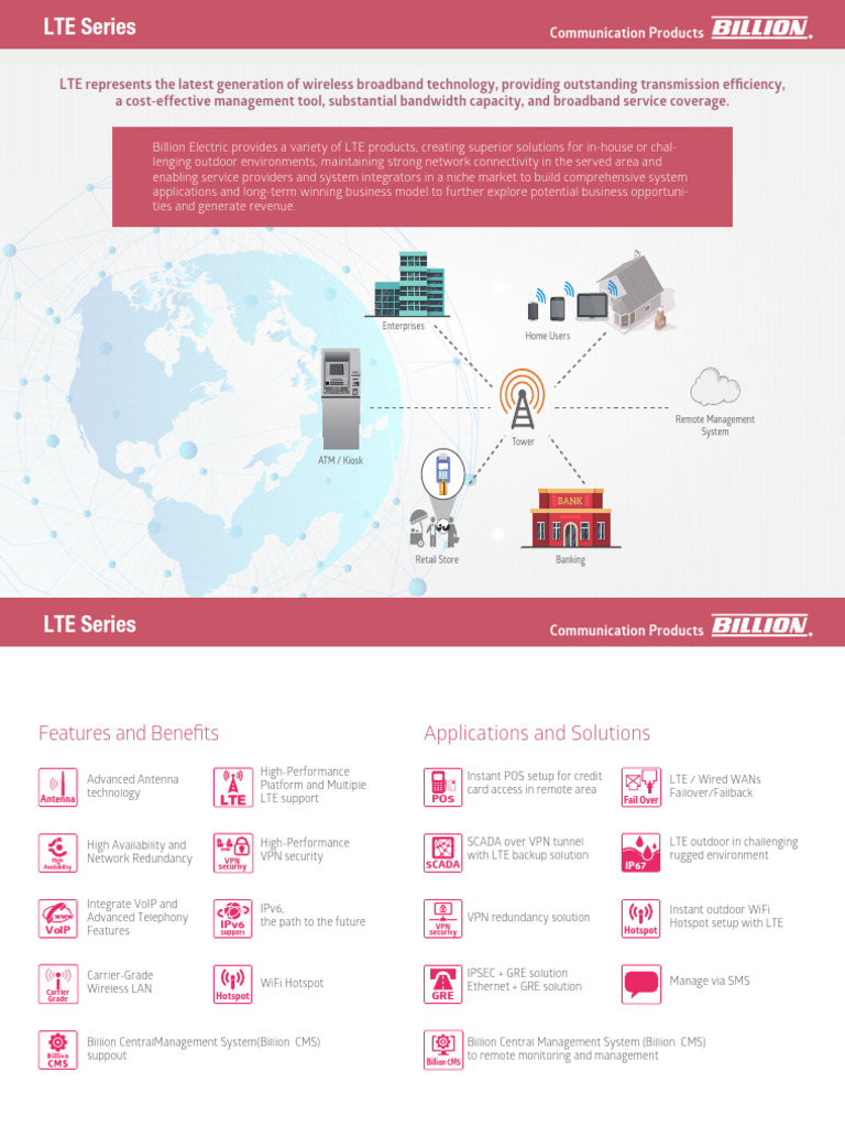 Billion-comm-Product Guide - LTE Series - 2020.v1 | PDF | Computer ...