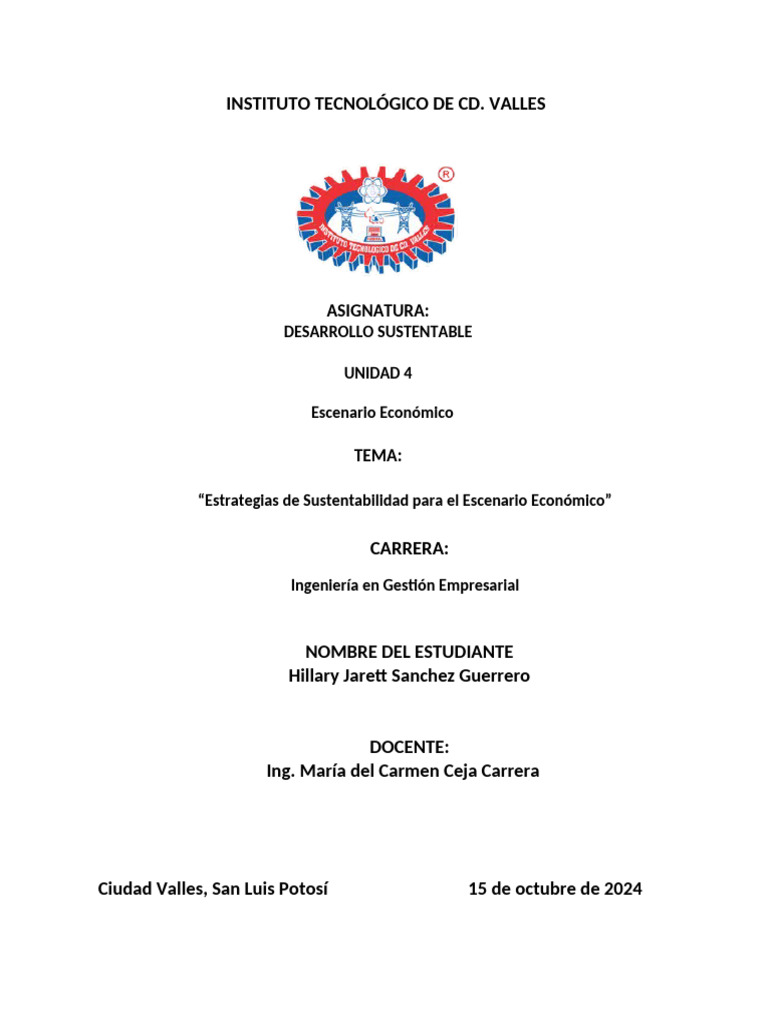 U4.E2. Plantilla Mapa Conceptual - Estrategias de Sustentabilidad | PDF