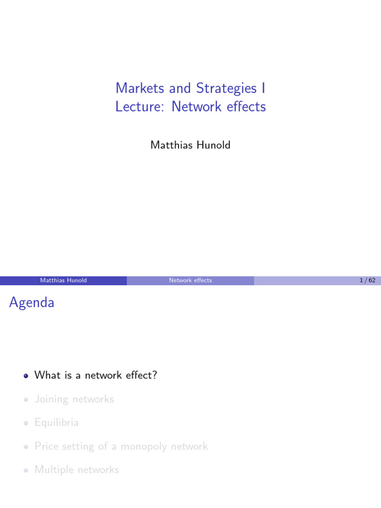 MEPS MS1 L5 Network Effects | PDF | Economic Equilibrium | Rationality