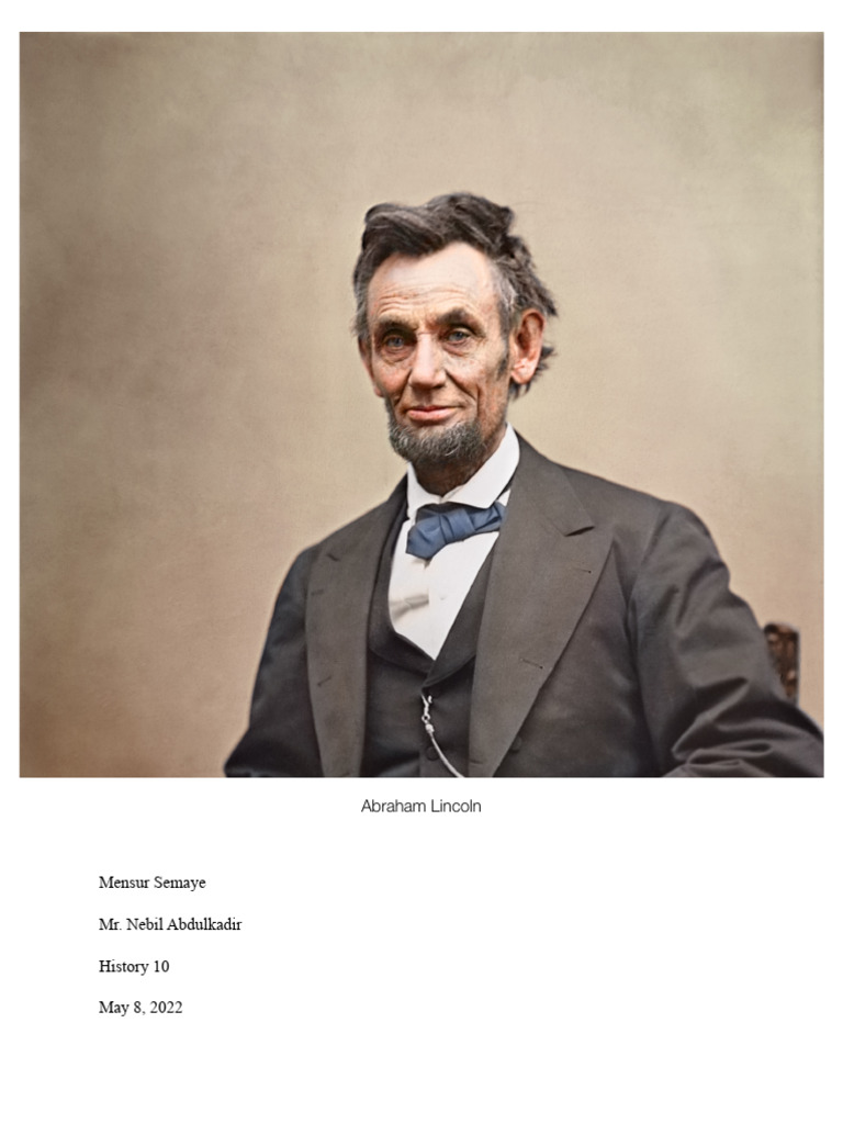 Abraham Lincoln: Life and Legacy | PDF | Abraham Lincoln | American ...