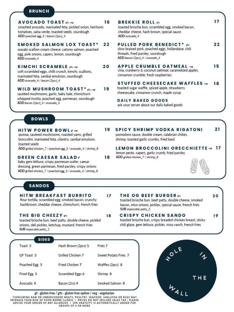 HITW_MENU | PDF | Sauce | Salad