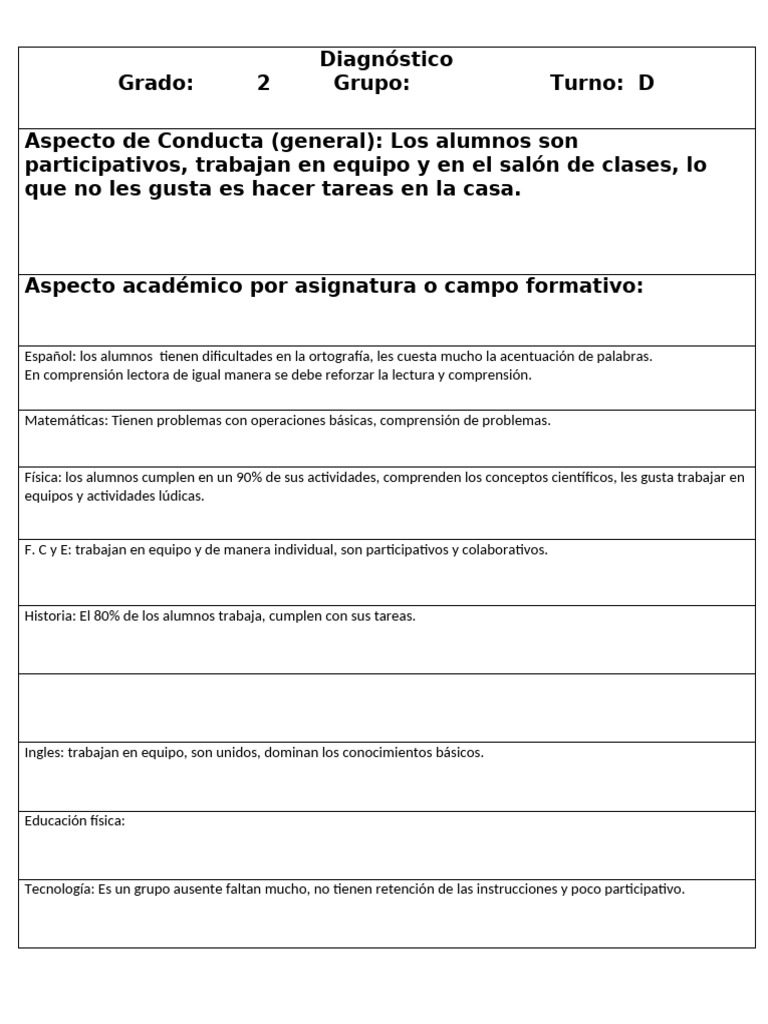 Diagnóstico (2) | PDF