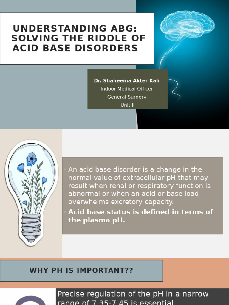 Acid base disorders | PDF | Physiology