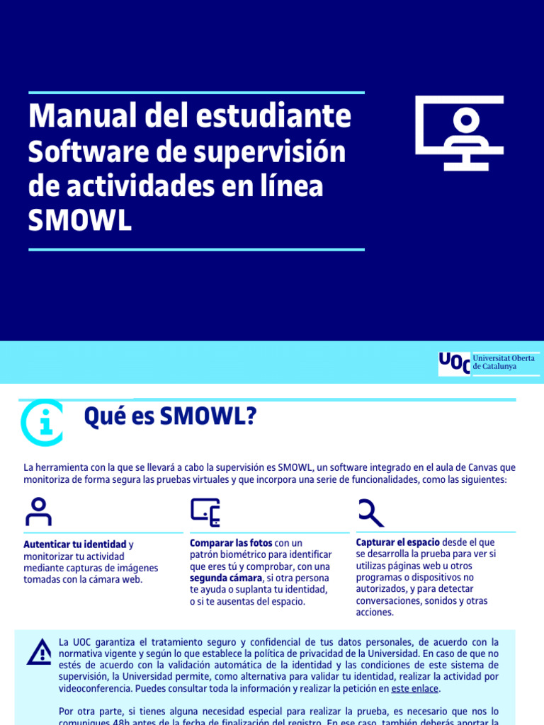 MANUAL PROCTORING SMOWL Xper Estudiantsx ES | PDF | Tableta ...
