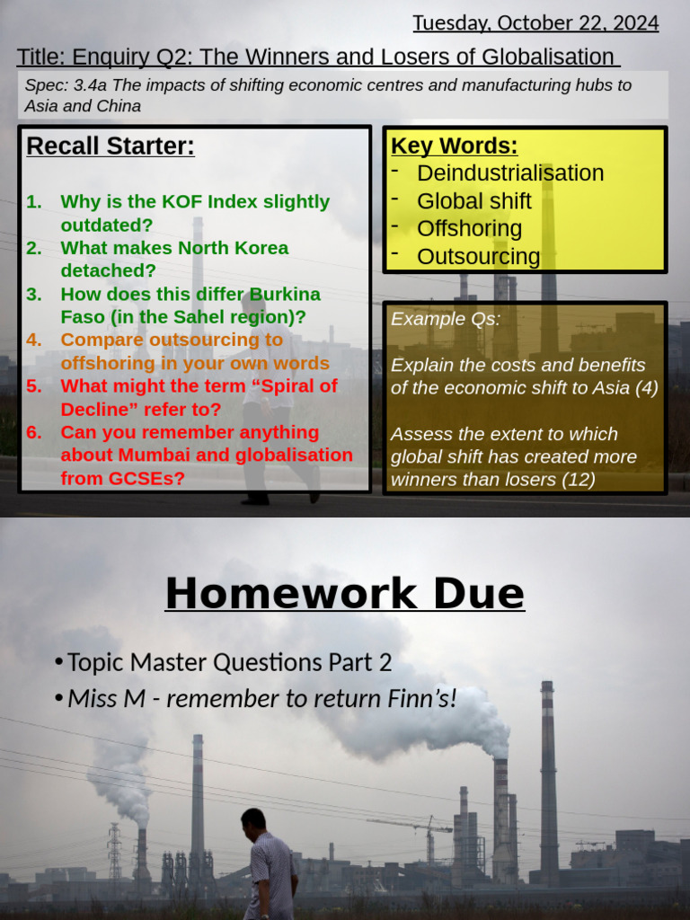 LO8 Winners and Losers Part 1 | PDF | Globalization | Economies