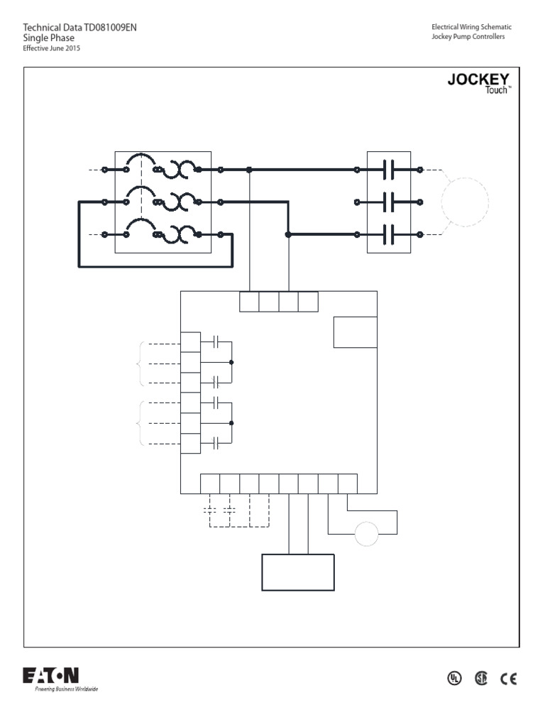 TD081009EN - Wiring Schematic - 1Ph - Jockey Touch - 05-21-15 | PDF