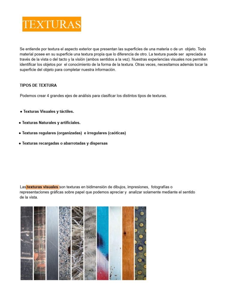 Texturas 1 | PDF