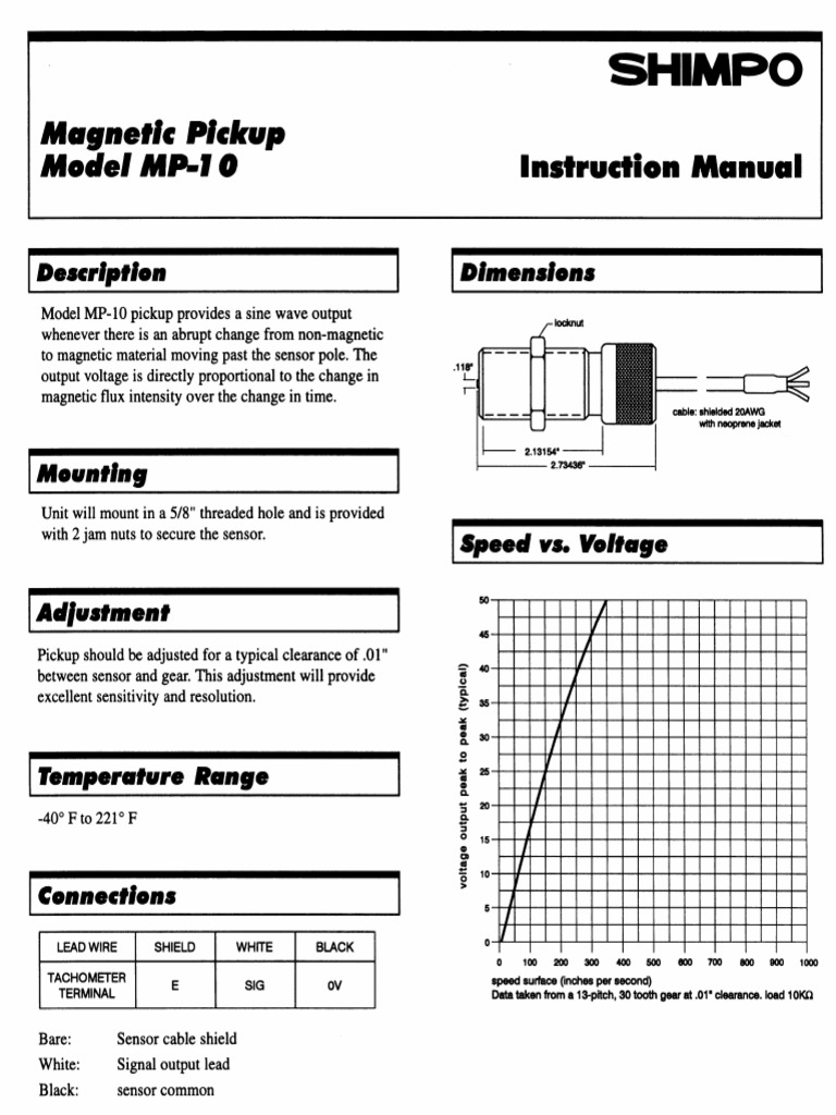 MP-10 Manual | PDF