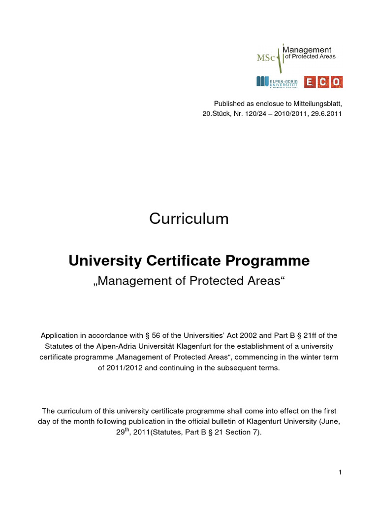 Mpa Curriculum 2012 | PDF | Thesis | Master's Degree