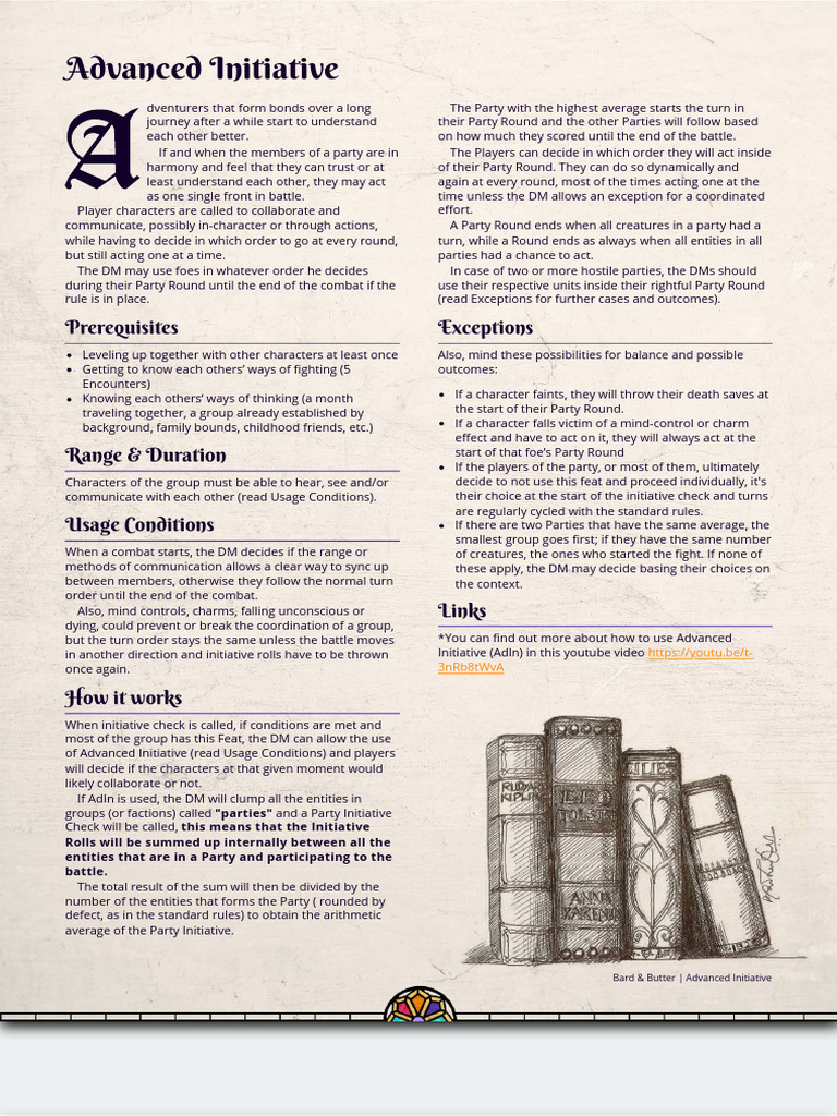 Advanced Initiative - GM Binder | PDF