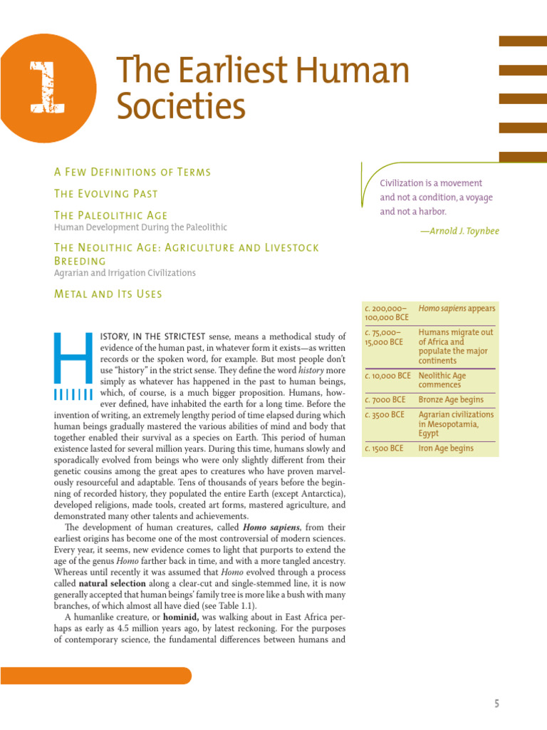 AP World History Unit Chapter 1 | PDF | Homo | Human