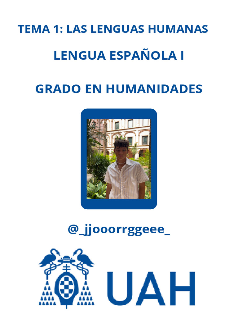 TEMA 1 LENGUA | PDF | Especies | Cognición