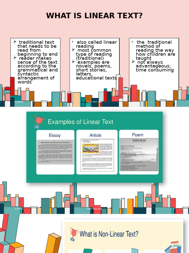 Q1 M2 - Linear and Non Linear Texts | PDF
