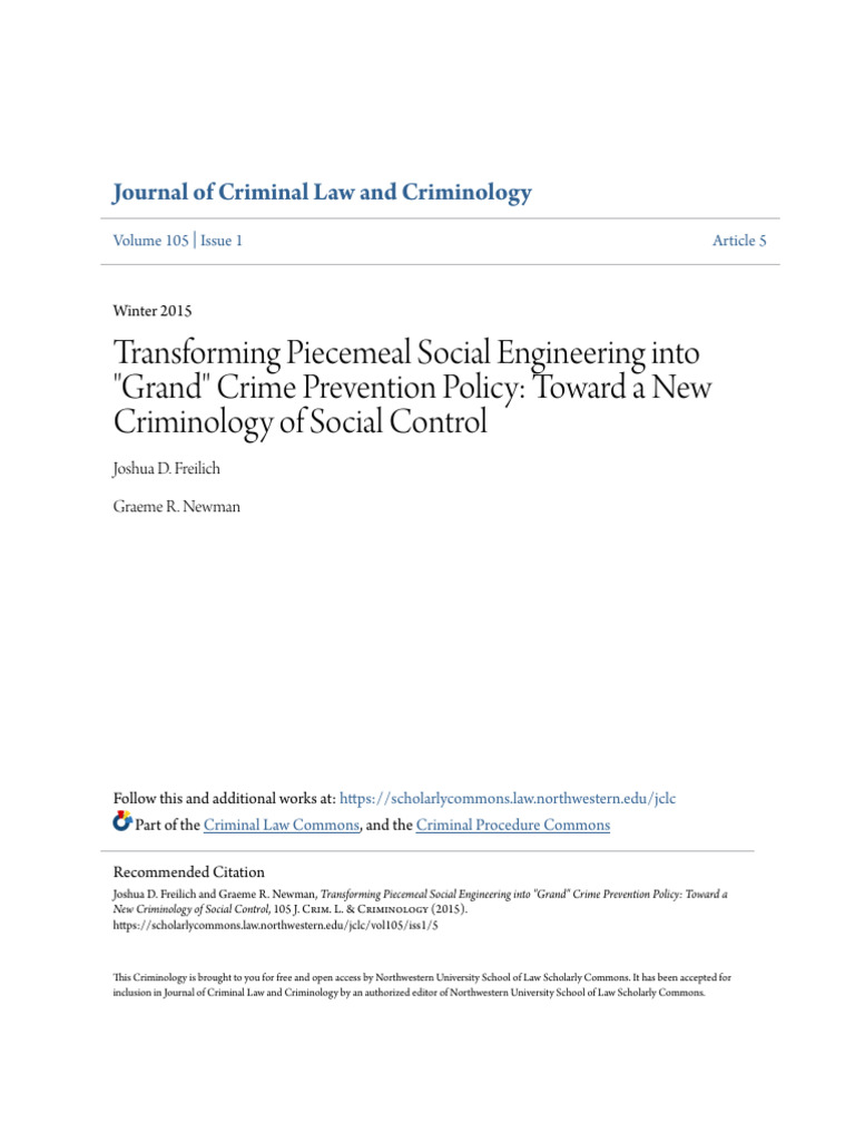 Transforming Piecemeal Social Engineering | PDF | Crime Prevention | Crimes