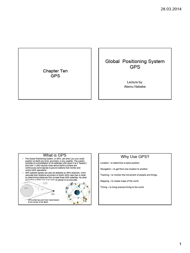 Global Positioning System GPS | PDF | Global Positioning System | Geodesy