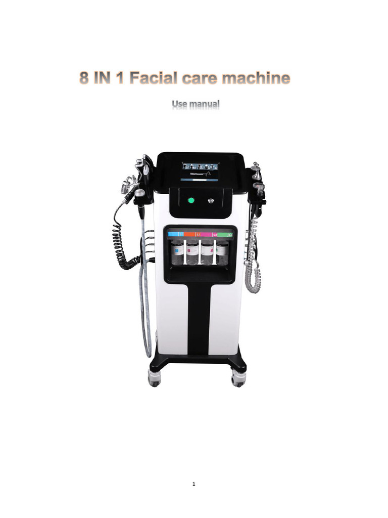 8 in 1 Hydra Facial Care Machinepdf - 240723 - 162003 | PDF | Equipment ...