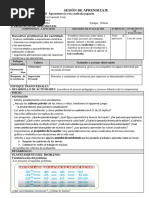 Sesion Matematica Juegos Matematicos | PDF | Aprendizaje | Evaluación