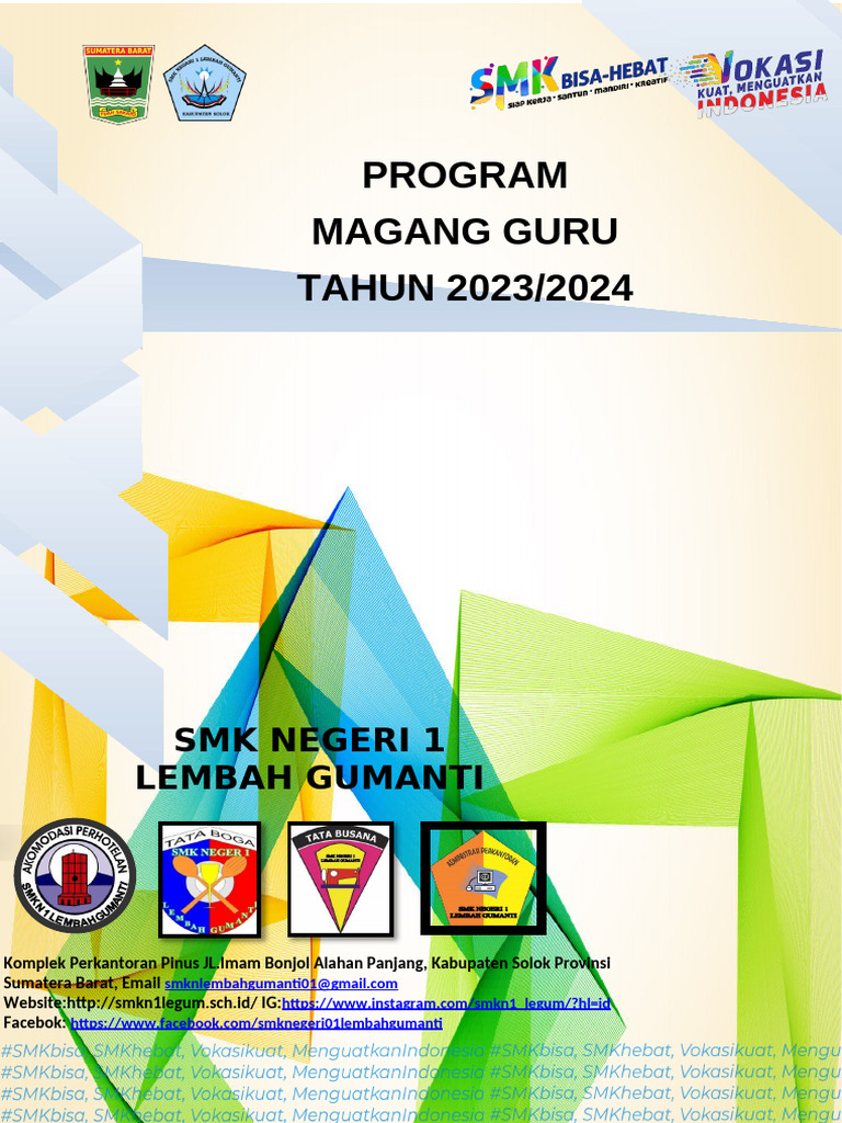 Cover Magang Guru | PDF