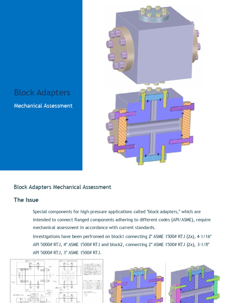 Block Adapters Mechanical Assessment | PDF | Mechanics | Continuum ...
