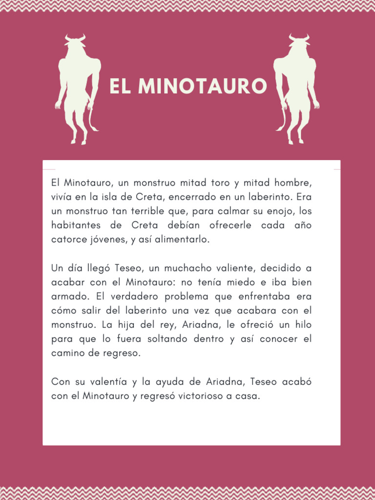 El Minotauro 80 Ejercicios de Compresión de Lectura | PDF