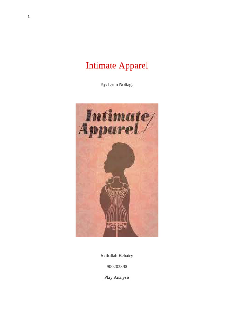 Intimate Apparel Booklet | PDF | Clothing