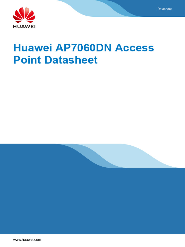 Huawei AP7060DN Access Point Datasheet | PDF | Ieee 802.11 | Computer ...