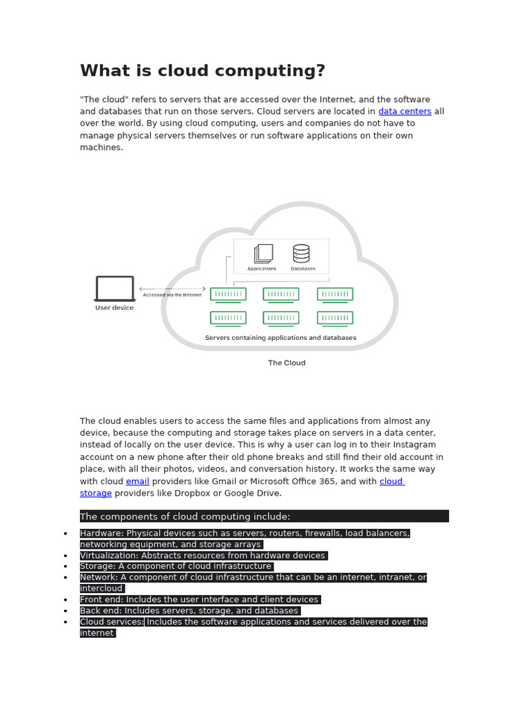imp cloud computing | PDF | Cloud Computing | Parallel Computing