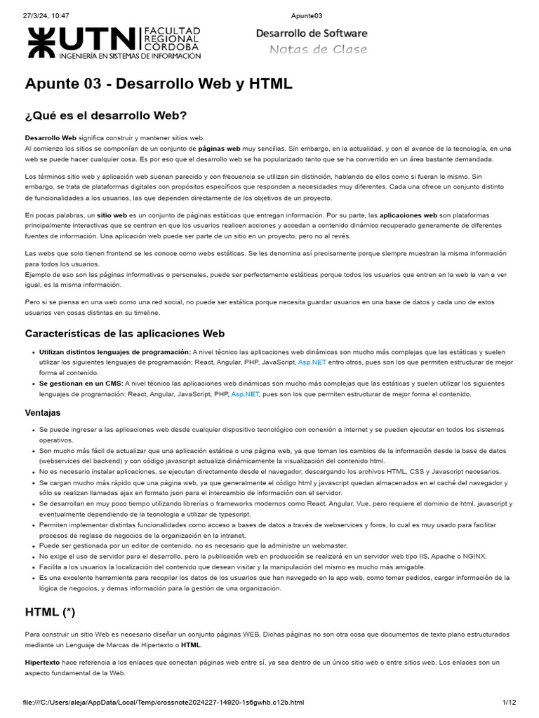 Apunte 03 | PDF | HTML | Red mundial Apunte 03 | PDF | HTML | Red mundial