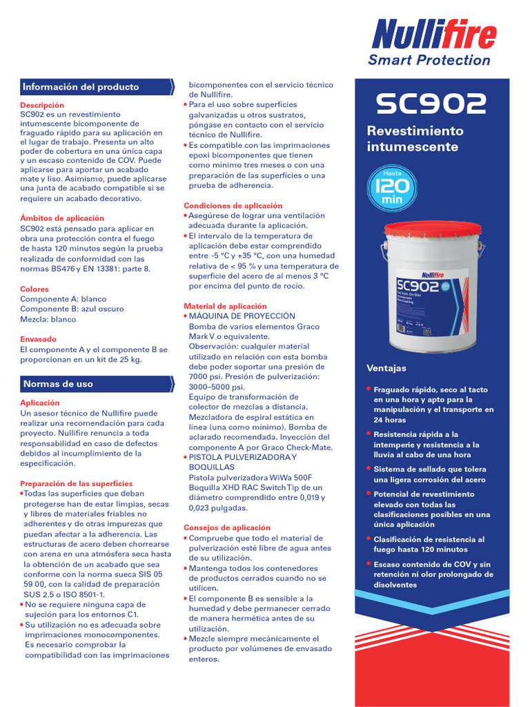 Nullfire SC902 FT | PDF | Materiales | Ingeniería de Edificación