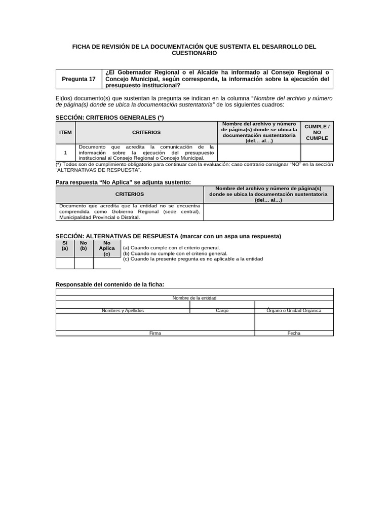 Ficha y Paso A Paso Pregunta 17 | PDF | Presupuesto | Gobierno