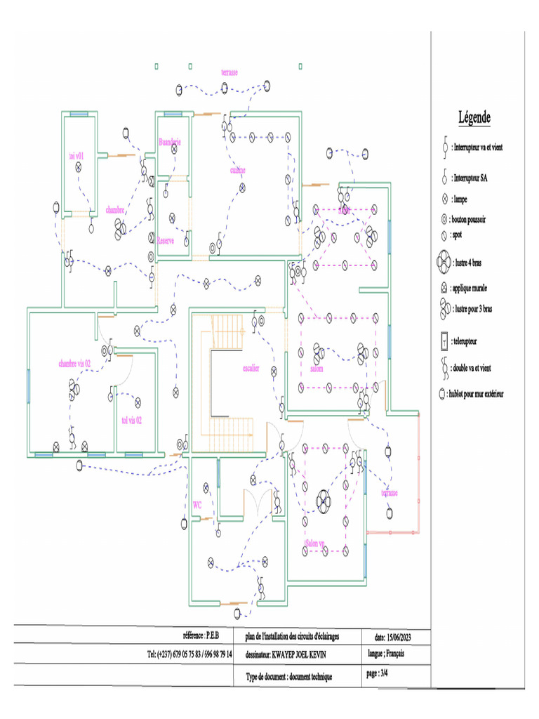 Plan Eclairage RDC LC Balengou-1 | PDF