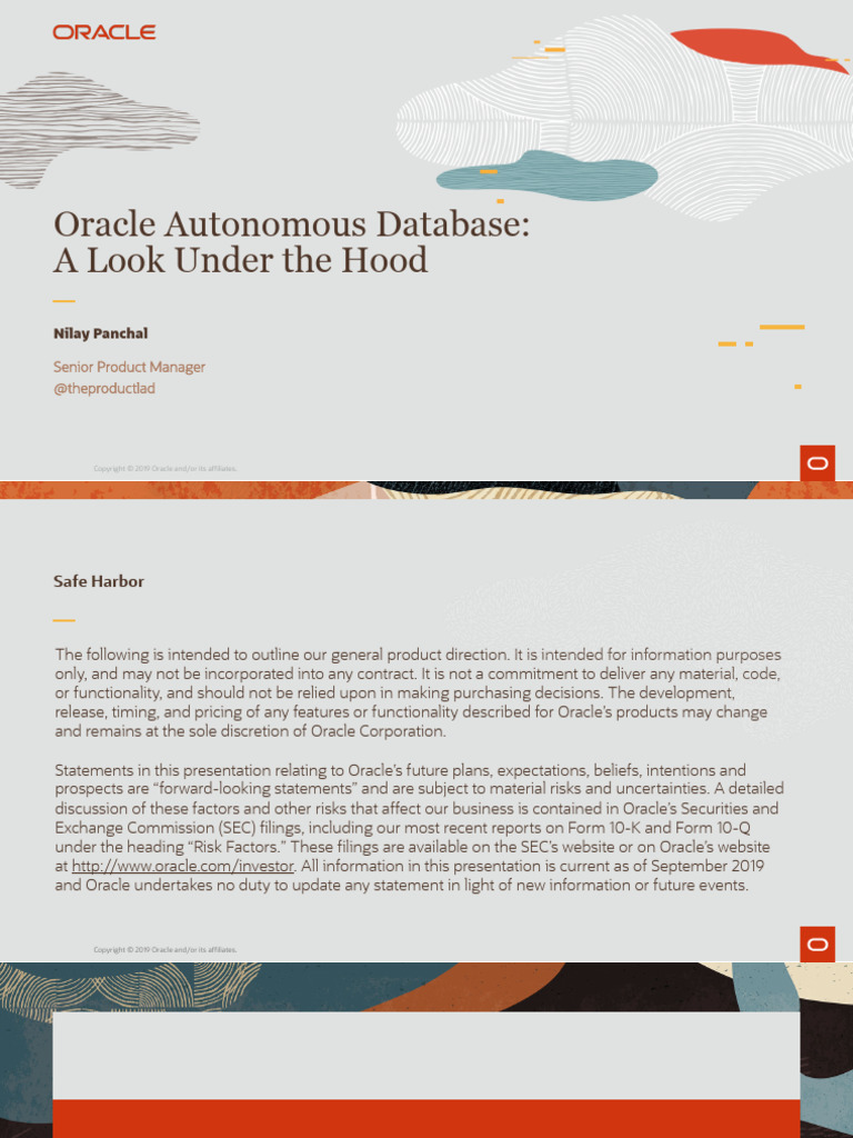 NoCOUG 201911 Panchal Autonomous Database | PDF | Computer Network | Databases