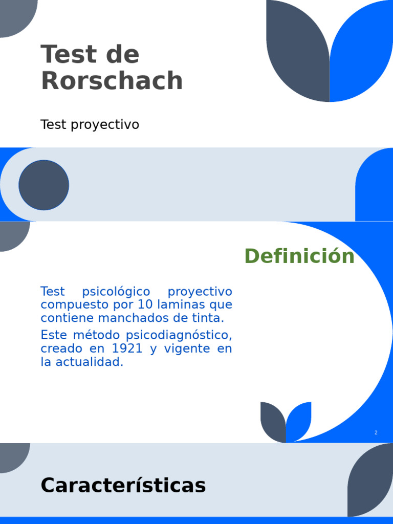 Test de Rorschach | PDF