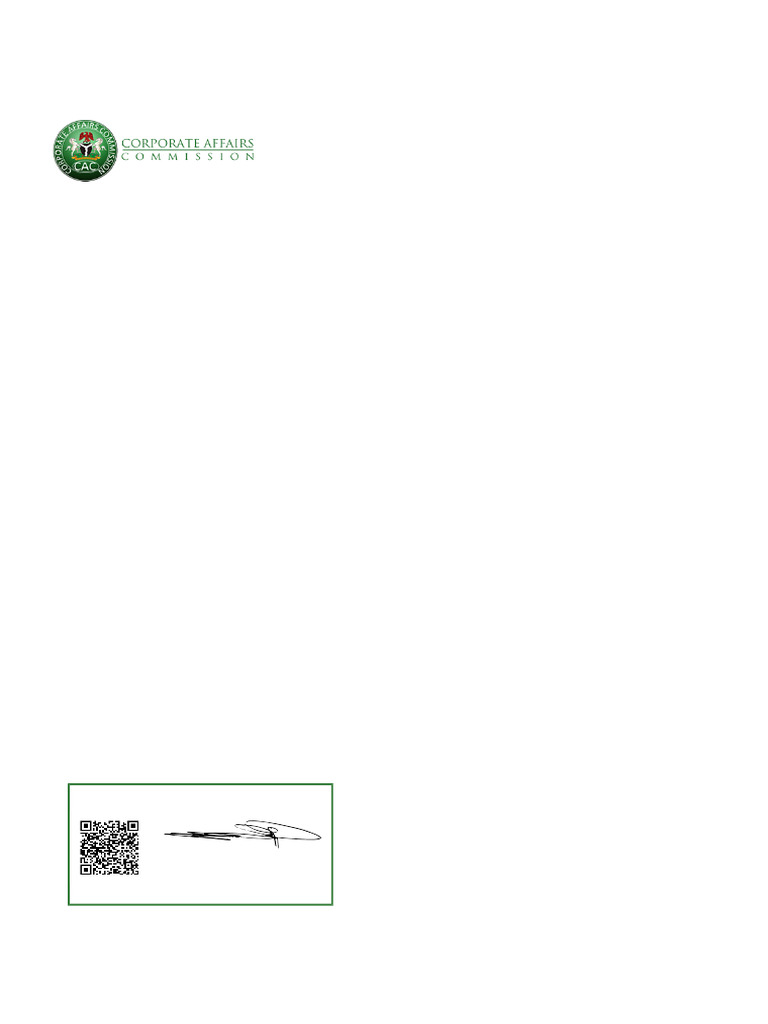 Application For Registration of Company - ROD FOODS | PDF