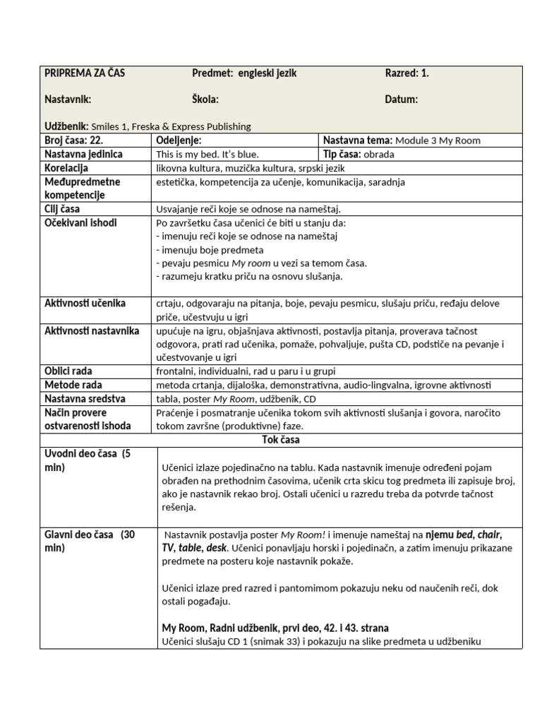 Priprema Za Cas | PDF