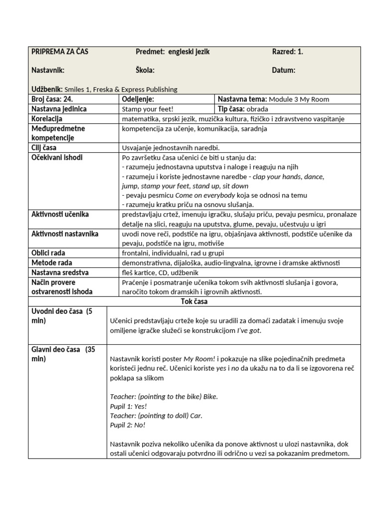 Priprema Za Cas | PDF