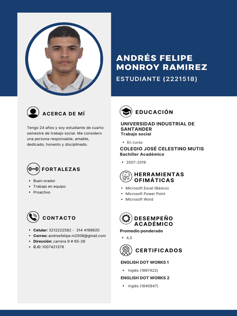 CV Andrés Monroy PDF | PDF