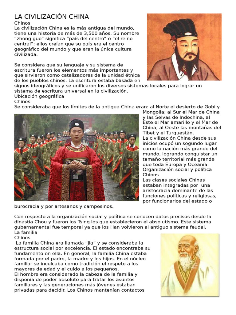 Historia y Cultura de la Civilización China | PDF | Cocina china | China