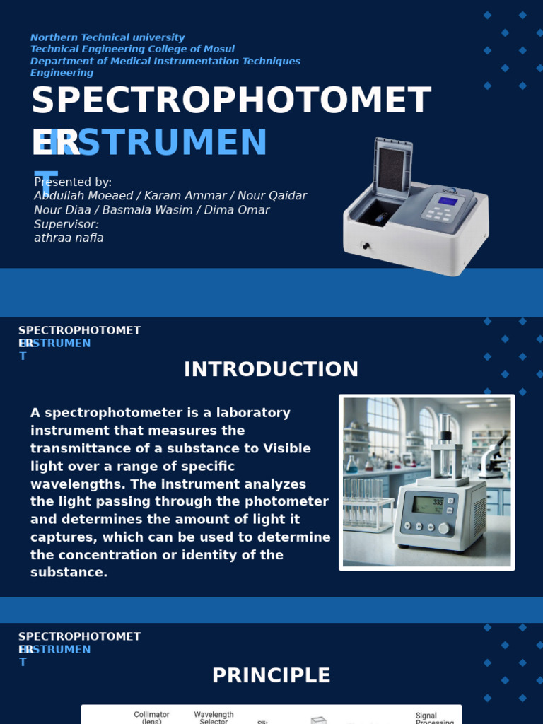 Spectrophotometer Overview and Applications | PDF | Ultraviolet–Visible ...