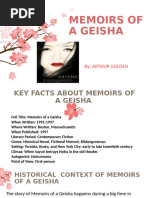Geisha Memoir Analysis for Students | PDF | Geisha | Narration