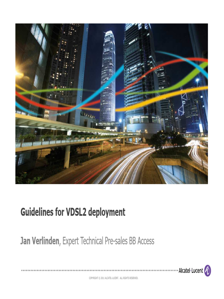 Guidelines for VDSL2 deployment_ed2 | PDF | Telecommunications Standards | Digital Subscriber Line