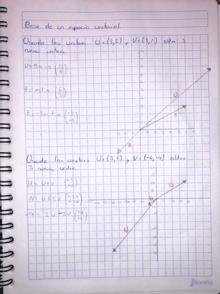 Base De Un Espacio Vectorial Pdf