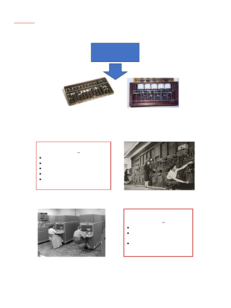 Clase 1 Historia y Evolución de La Computadora | PDF