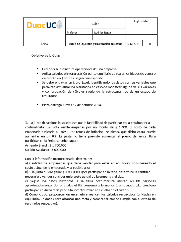 Guia Grupal | PDF | Economias