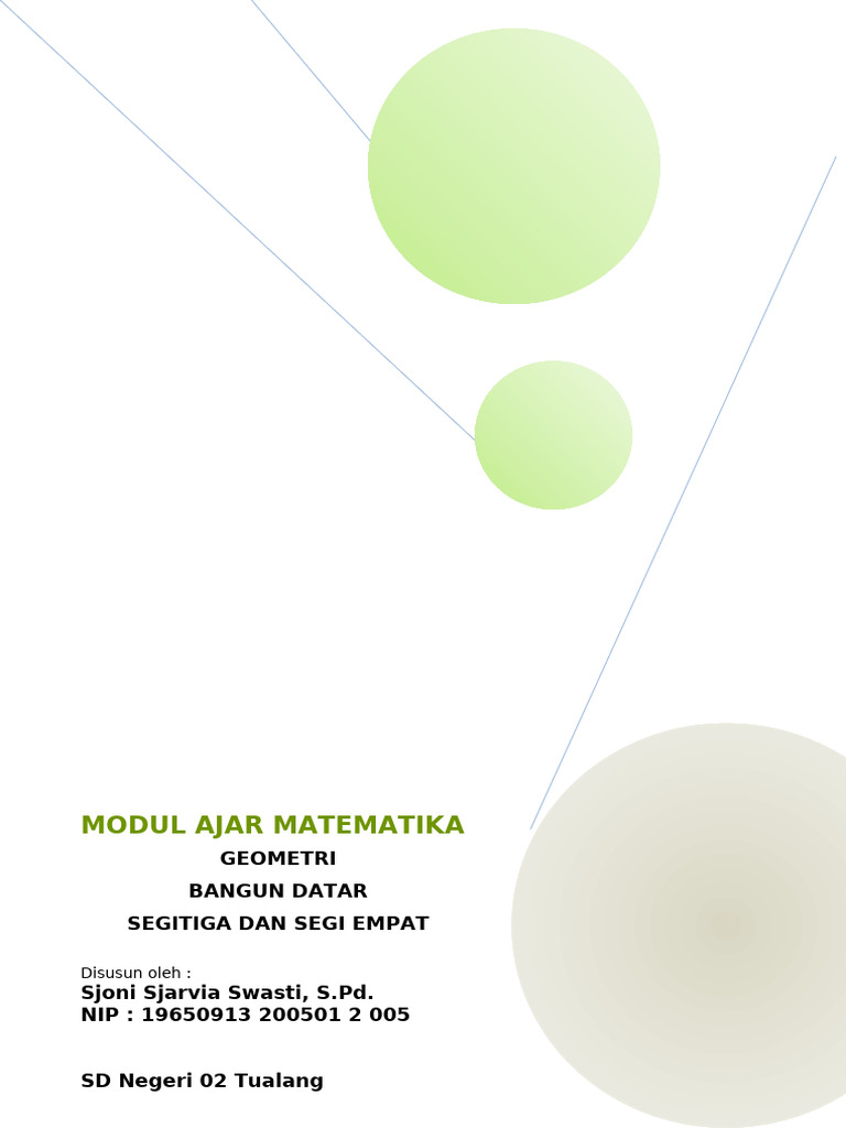 MODUL MTK SUPERVISI KLS Dua | PDF